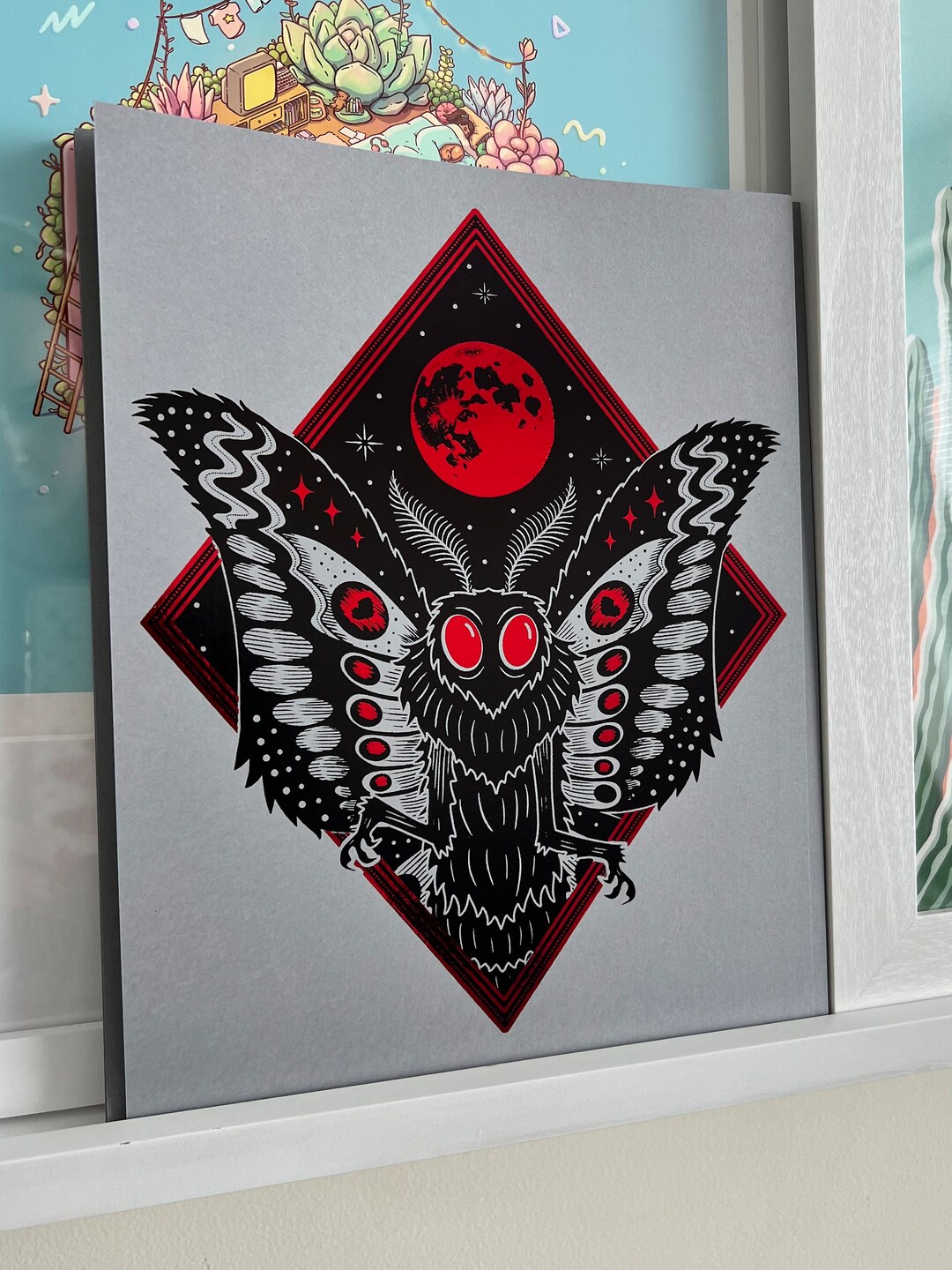 Mothman Foil Print - Etsy
