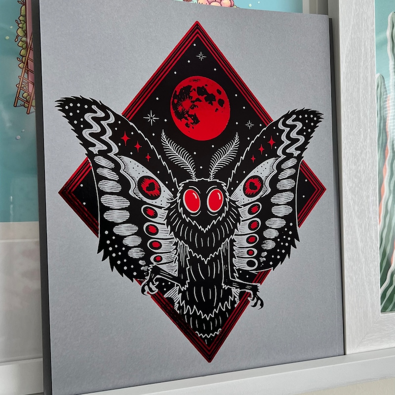 Mothman Print - Etsy