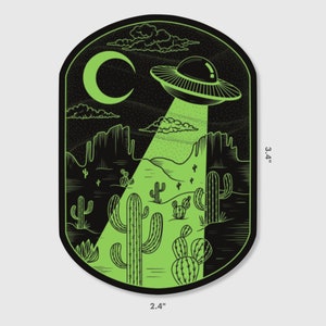 UFO Holographic Sticker - Etsy