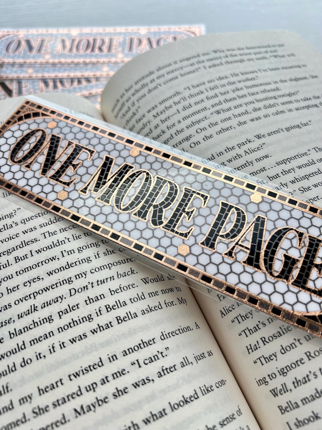 Handmade Subway Tile Foil Bookmark - Etsy