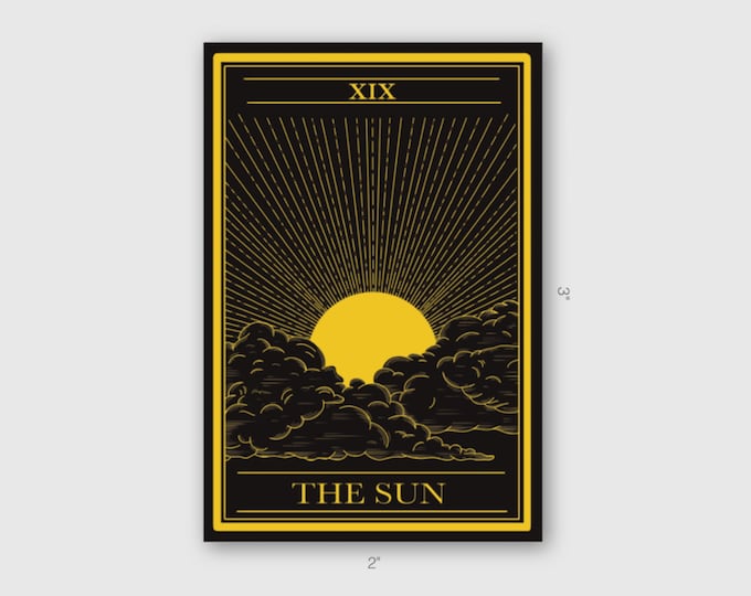 The Sun Gold Sticker - Etsy
