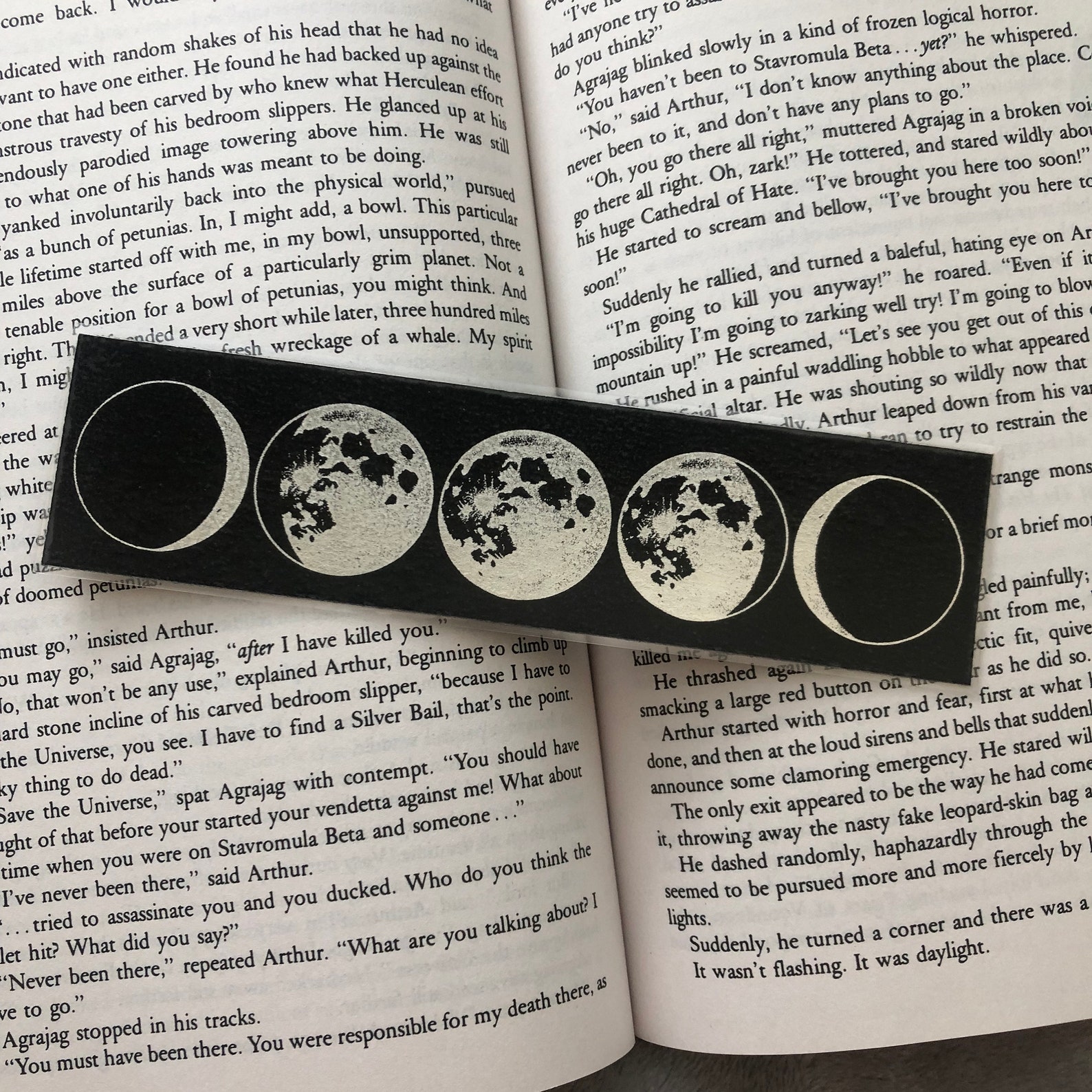 Lunar Phases Foil Bookmark - Etsy