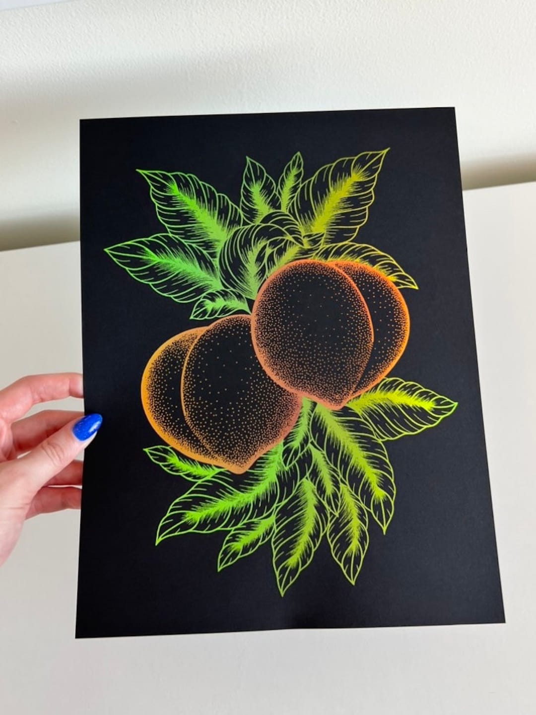 Peach Foil Print - Two Colors - Etsy