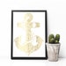 Anchor Foil Print - Etsy