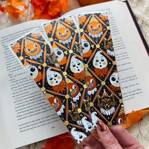 Vintage Halloween Handmade Foil Bookmark - Etsy
