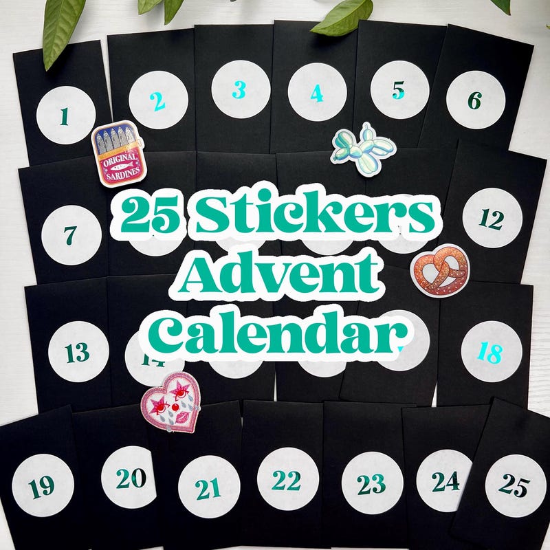 Advent Stickers Labels - Etsy