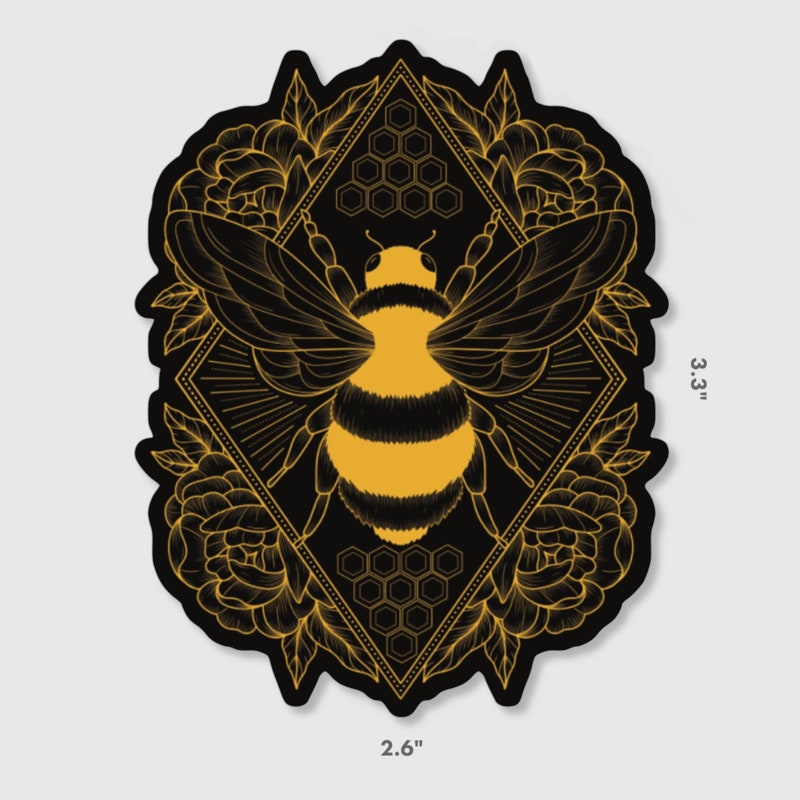 Bee Sticker - Etsy