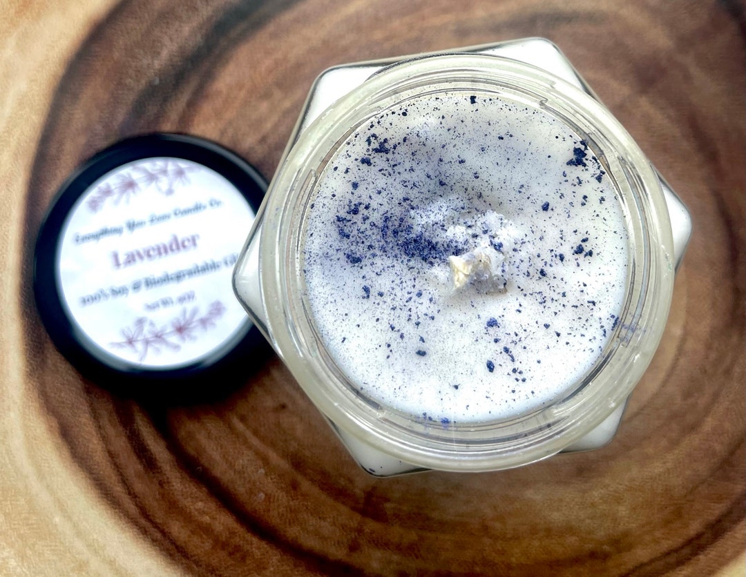 Lavender 100% Soy 9oz Candle With Hemp Wicks - Etsy