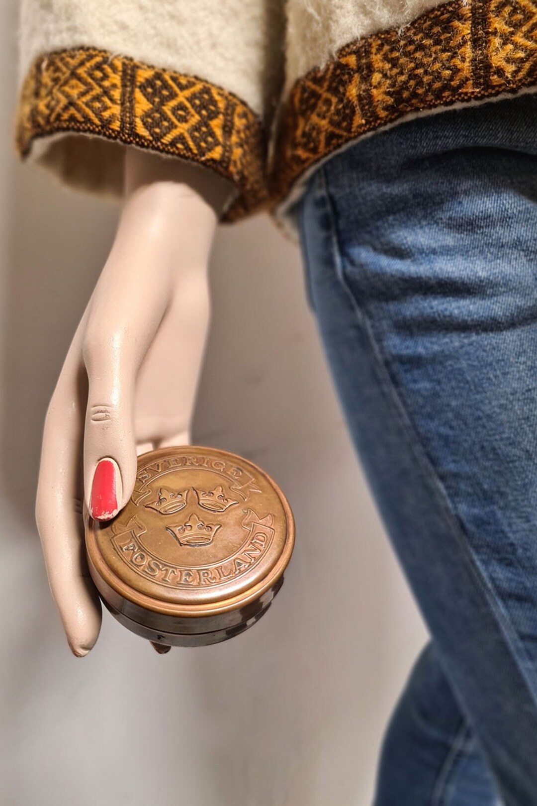 Sweden Motherland Copper Snuff Box Nils Hork Fosterland Collectible - Etsy