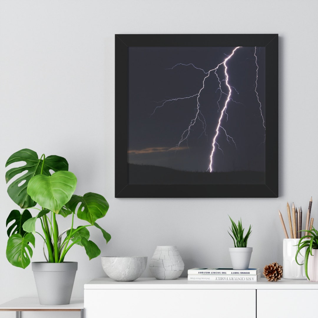 Lightning Over Tucson Framed Poster - Etsy
