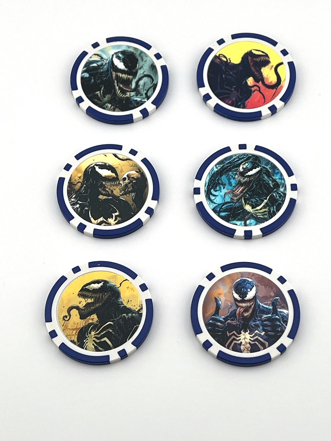 Heroclix Action Tokens Black Goo Edition Set of 6 Tokens - Etsy