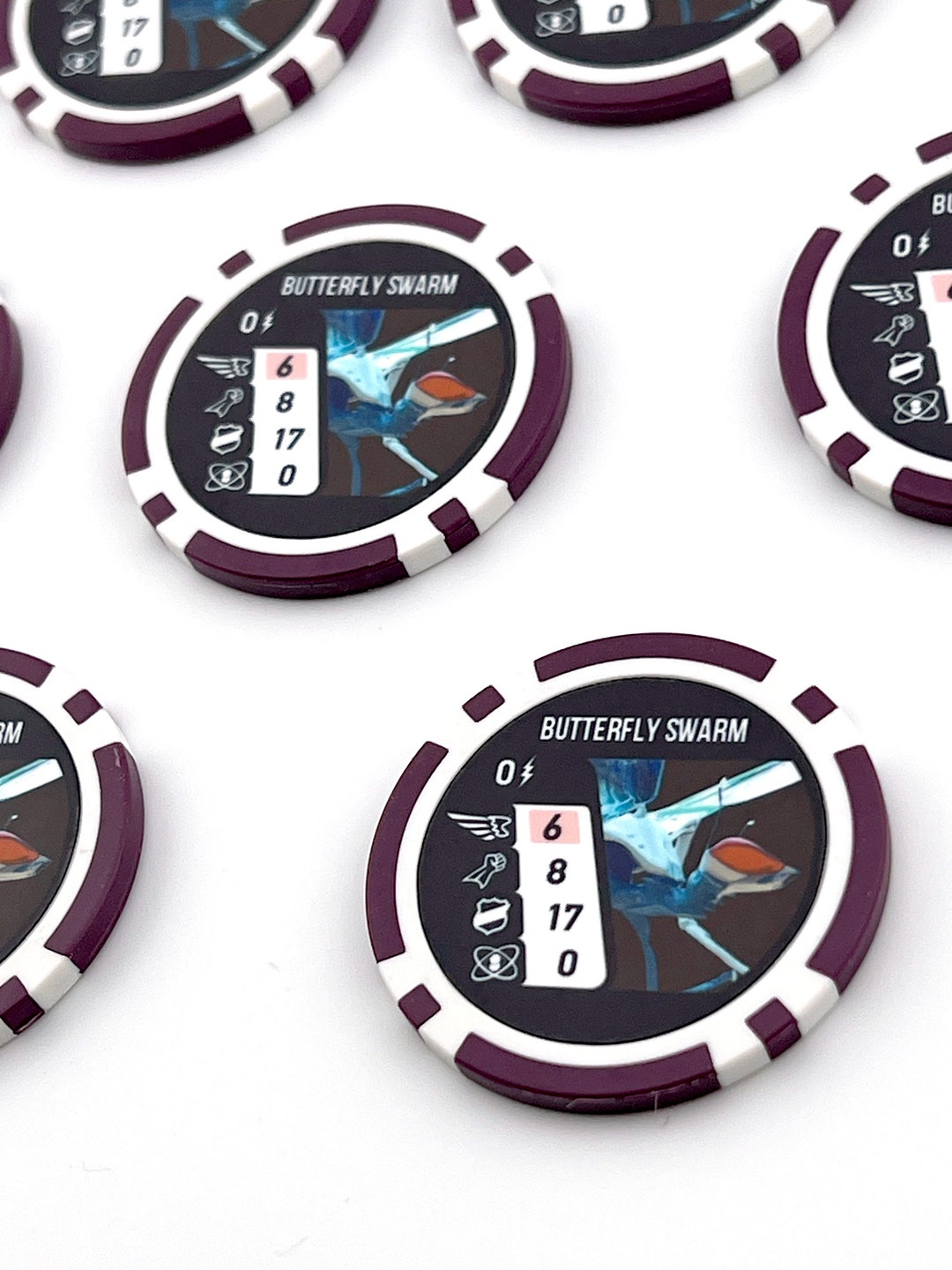 Heroclix Butterfly Swarm Bystanders - [set of 7 Tokens] - Etsy