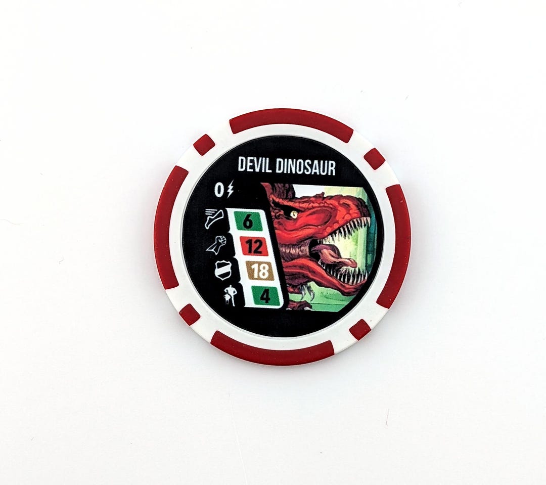 Heroclix Bystander Token - Devil Dino Edition - Etsy