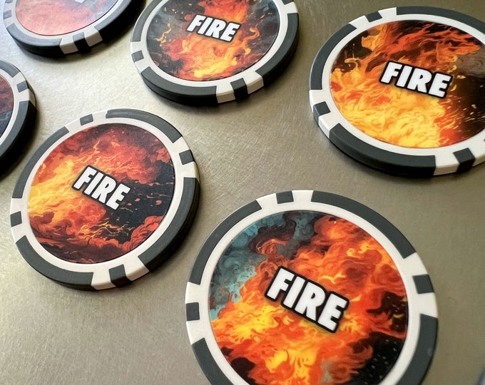 Heroclix Fire Terrain Markers - Set of 8 Tokens - Etsy