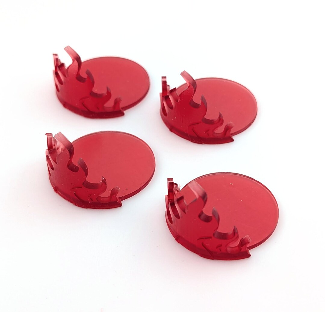 Heroclix Fire Terrain Markers (set of 4 Markers) - Etsy