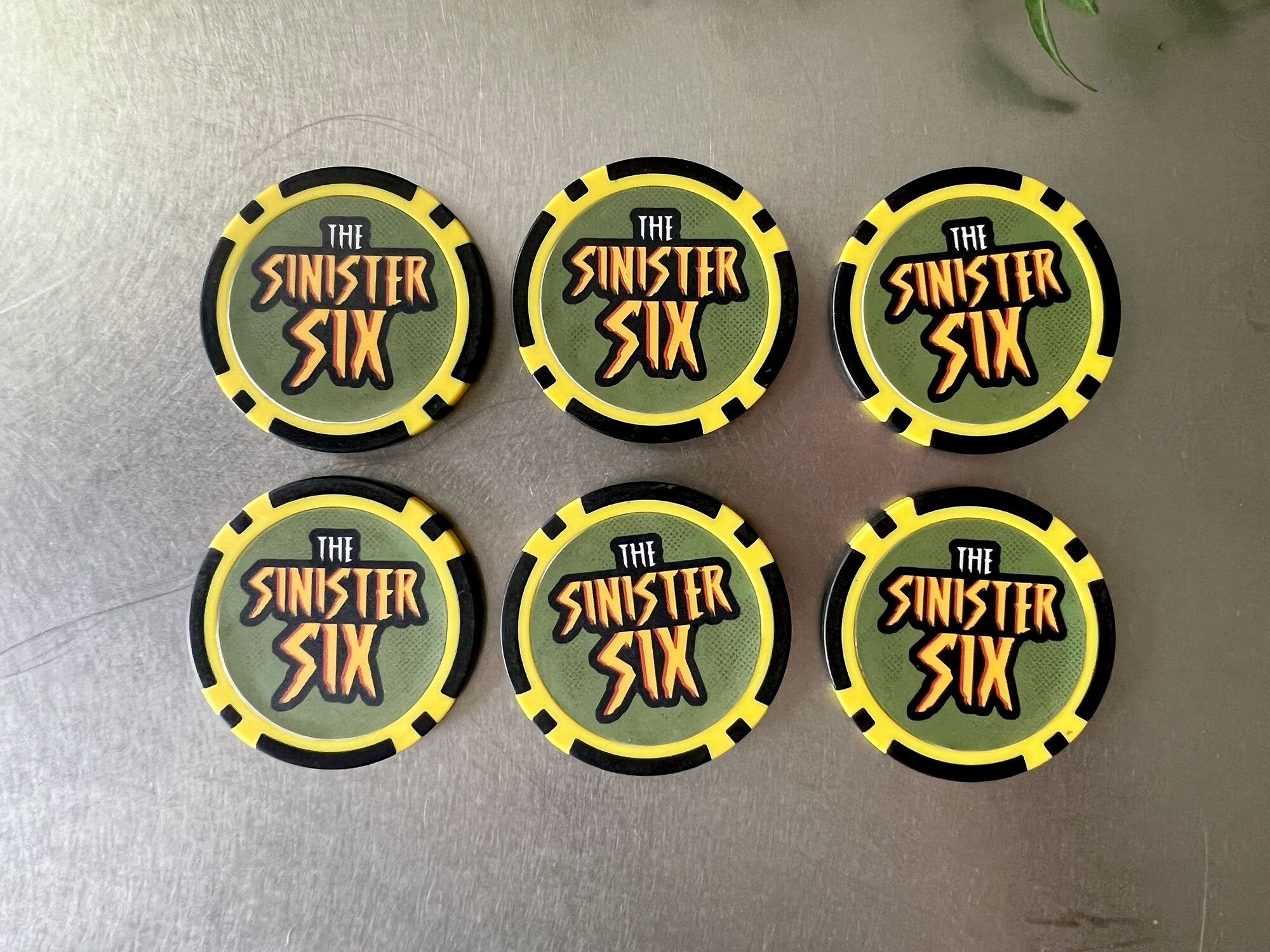 Heroclix Action Tokens Insidious Edition Set of 6 Tokens - Etsy