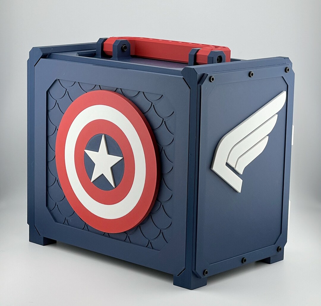 Heroclix - Clix Case - Red, White, Blue Edition - Etsy