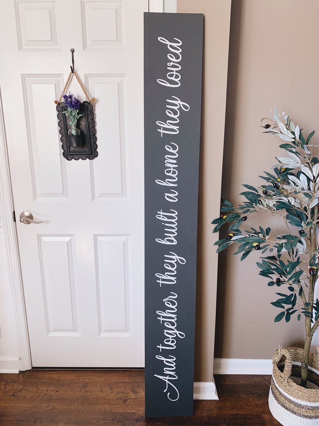 And Together They Built A Home They Loved Sign Over the Door Sign ...