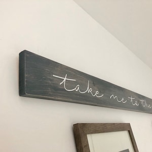 Take Me to the Sea Wooden Sign Beach House Sign Beach - Etsy