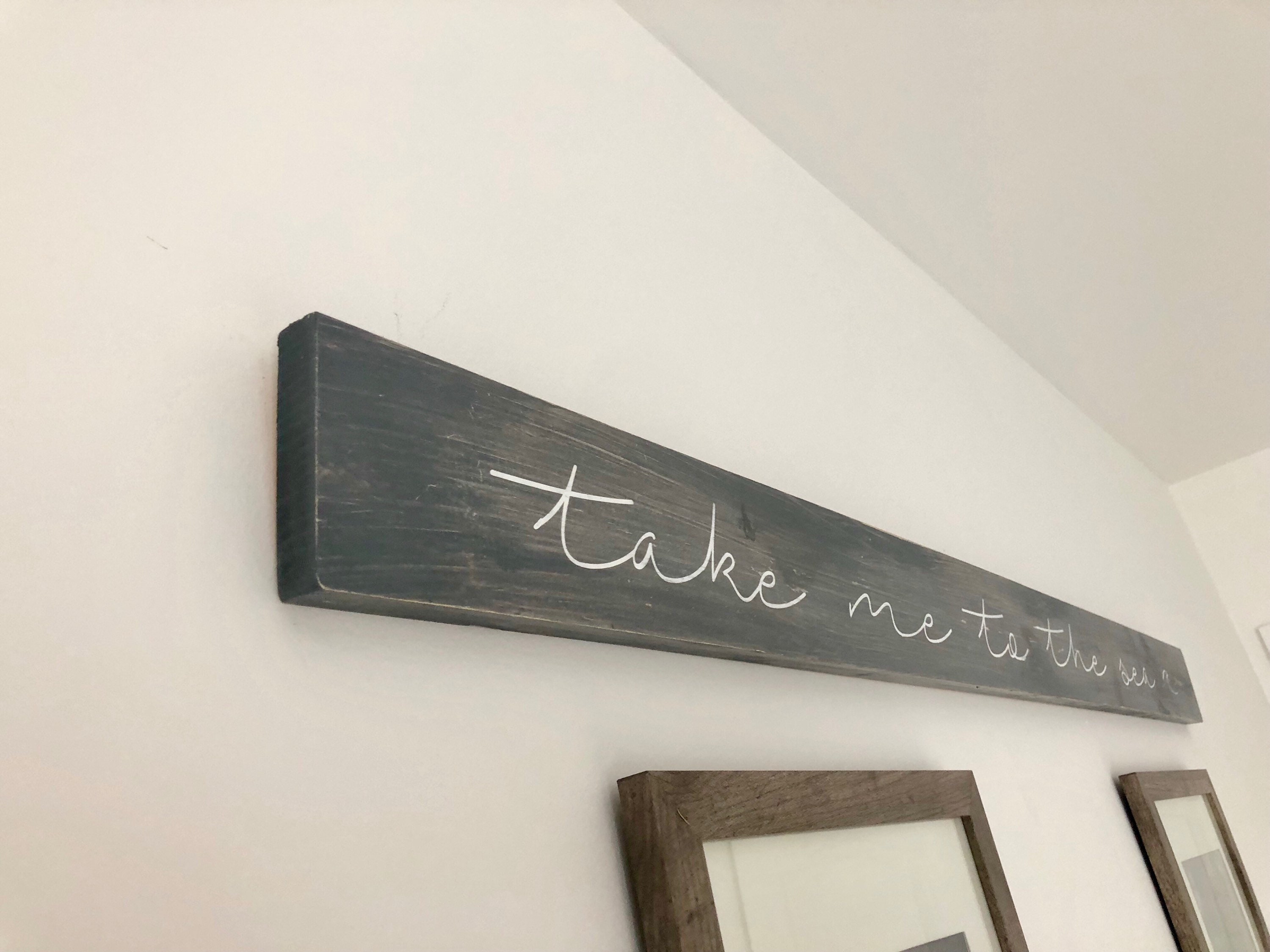 Take Me to the Sea Wooden Sign Beach House Sign Beach - Etsy