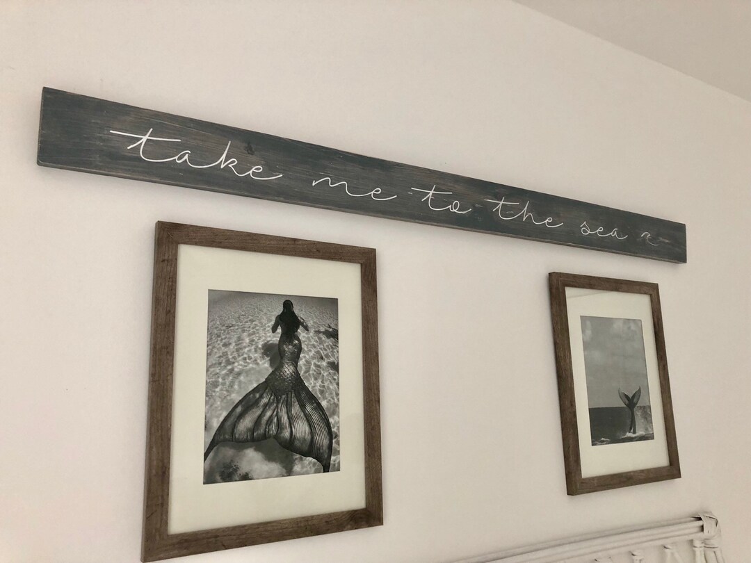 Take Me to the Sea Wooden Sign Beach House Sign Beach - Etsy