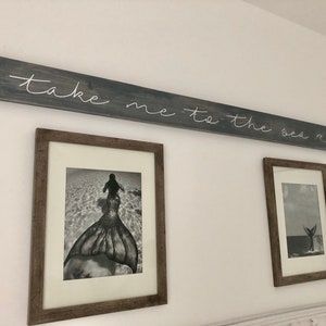 Take Me to the Sea Wooden Sign Beach House Sign Beach - Etsy