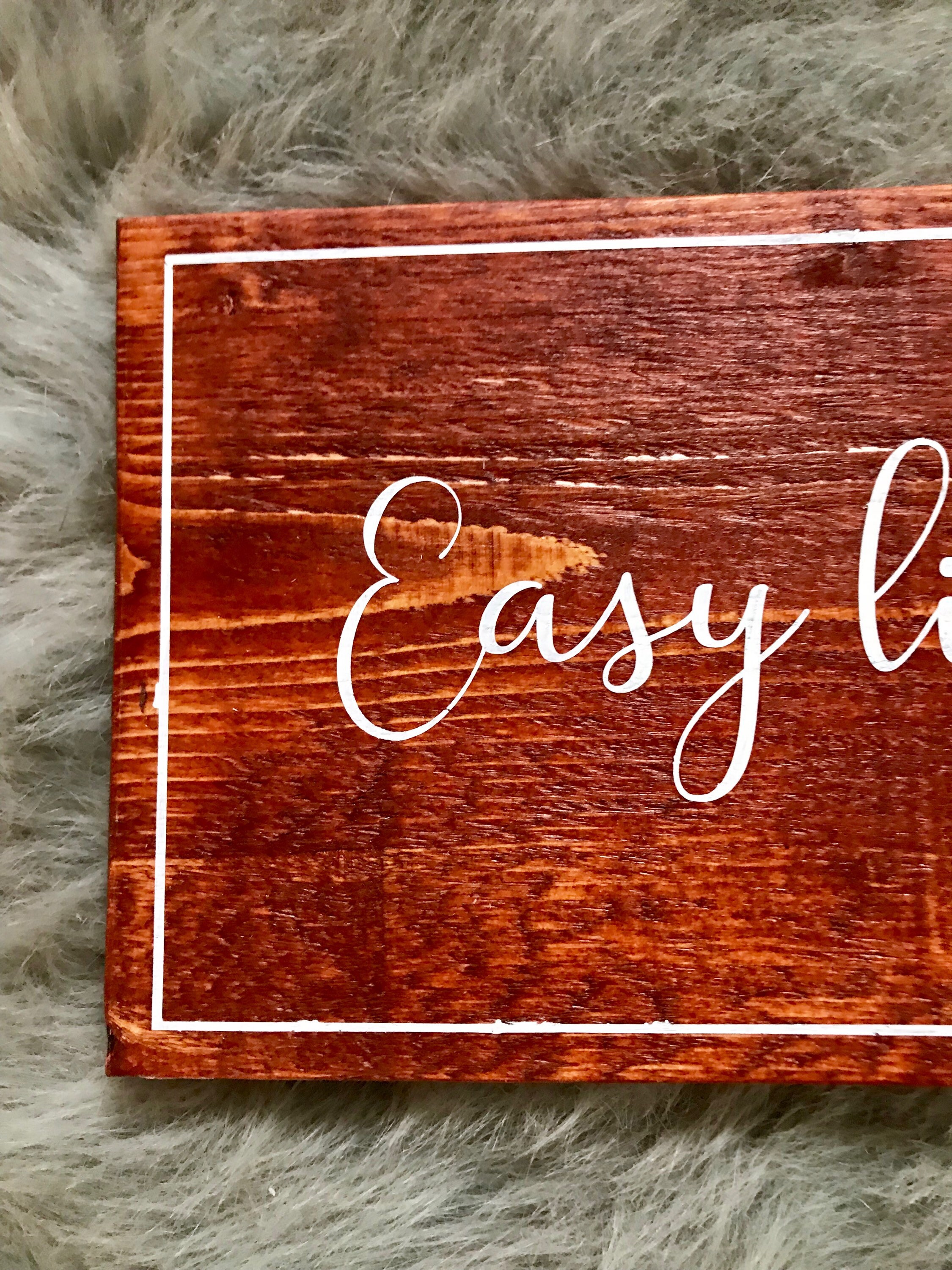 Easy Like Sunday Morning Sign Farmhouse Style Sign Kitchen | Etsy