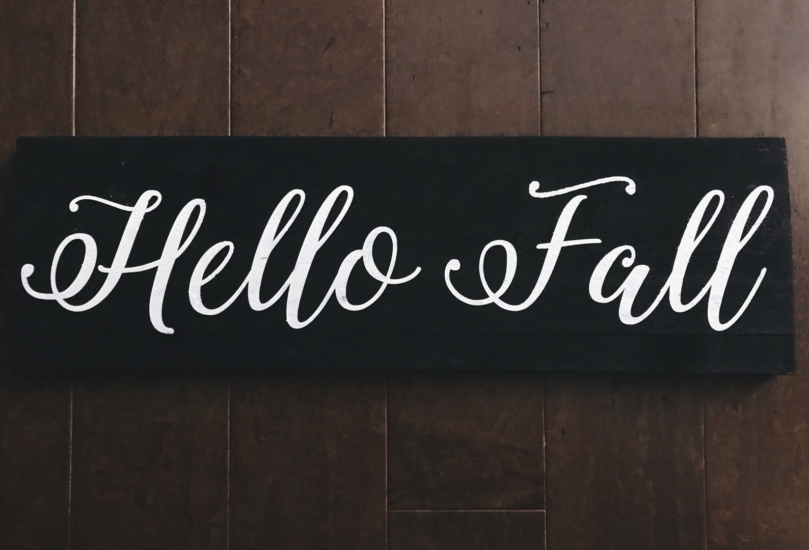 Hello Fall Sign Fall Wooden Sign Rustic Fall Decor - Etsy