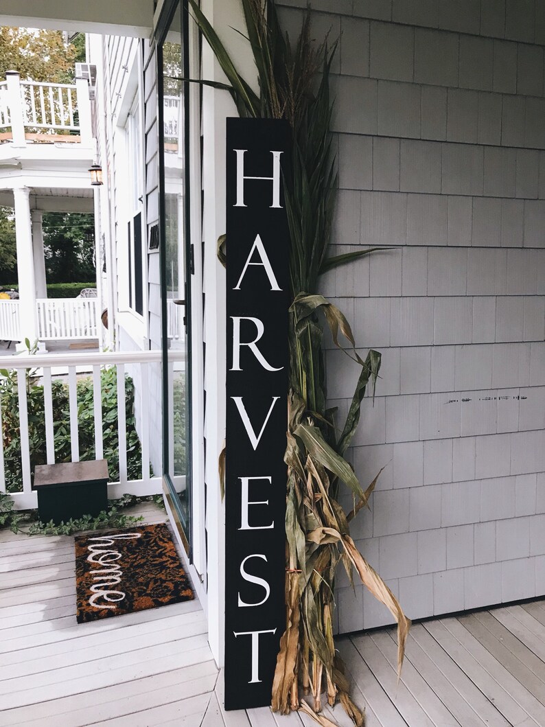 Harvest Front Porch Sign Outdoor Fall Decor Front Porch | Etsy