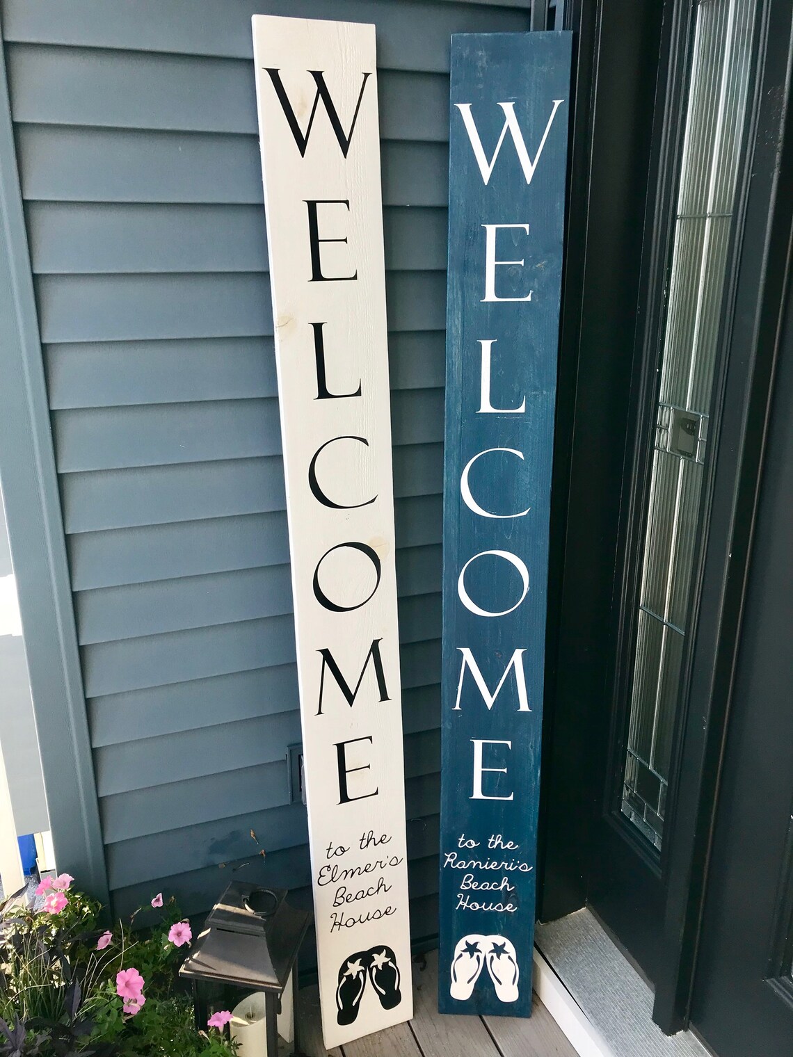 Custom Beach House Welcome Sign Front Porch Sign Welcome - Etsy