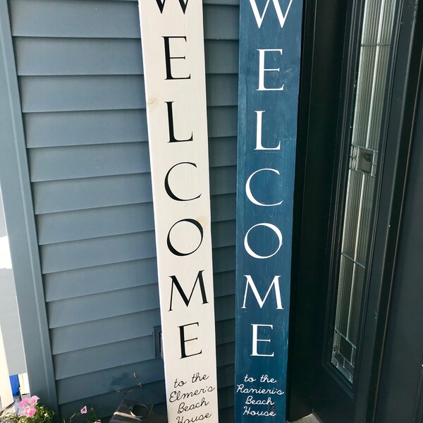 Outdoor Coastal Welcome Sign - Etsy