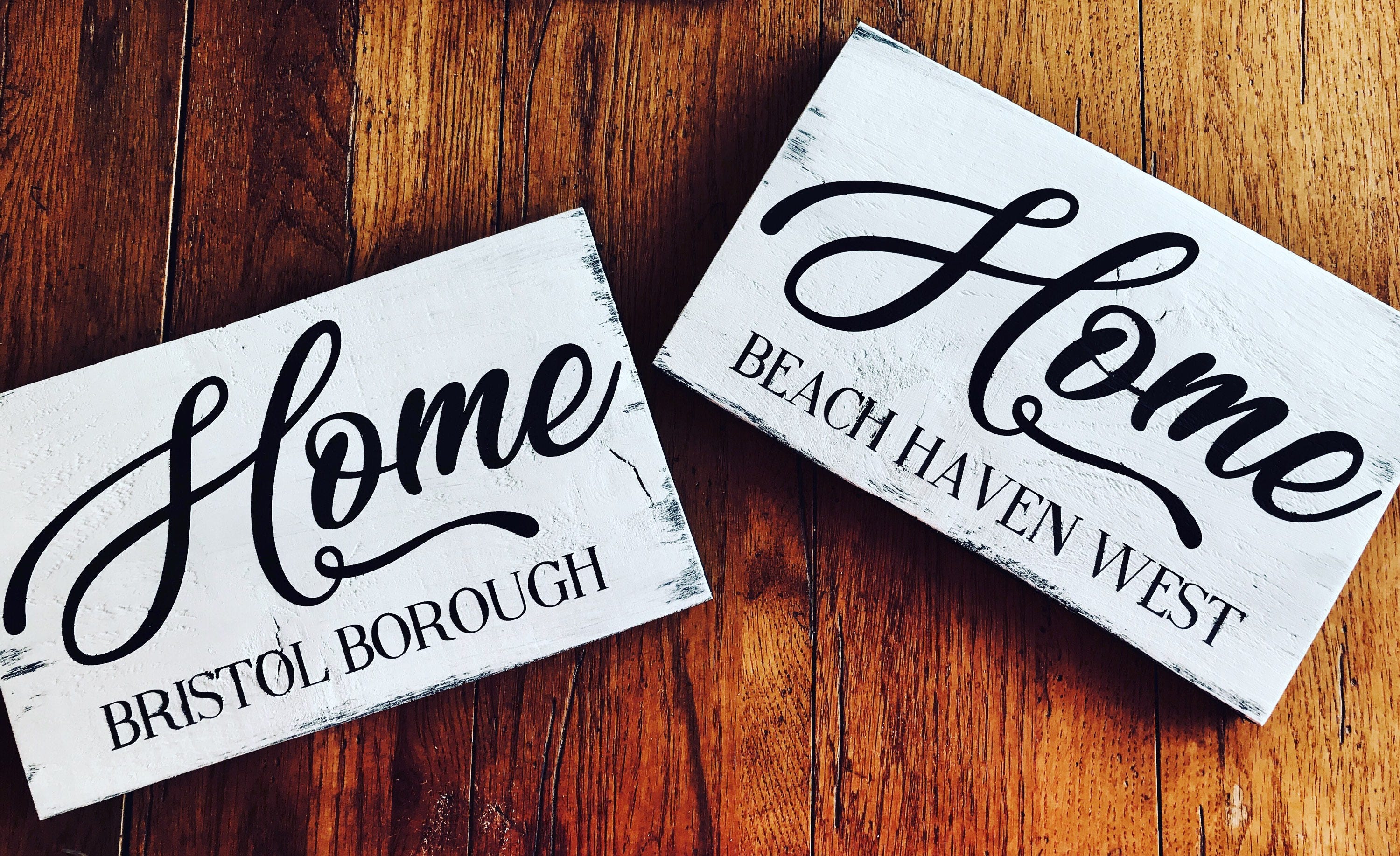 Custom Hometown Signs Hand Painted Sign City Signs - Etsy