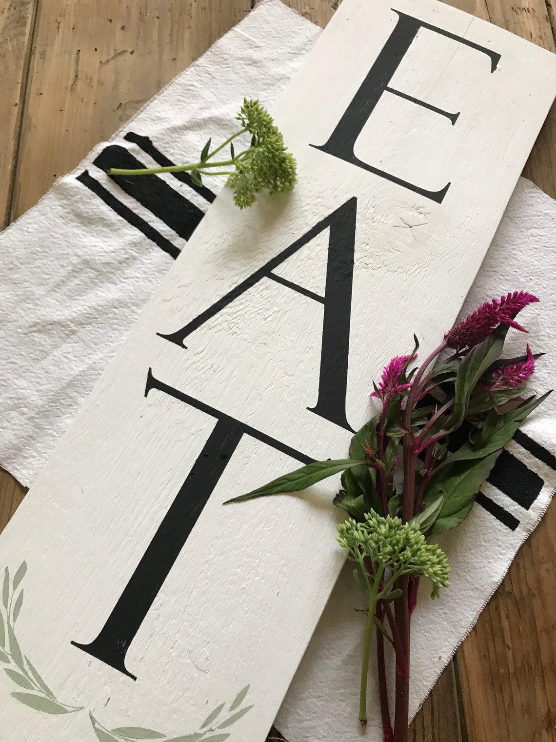 Eat Wooden Sign Kitchen Sign Farmhouse Style Farmhouse | Etsy