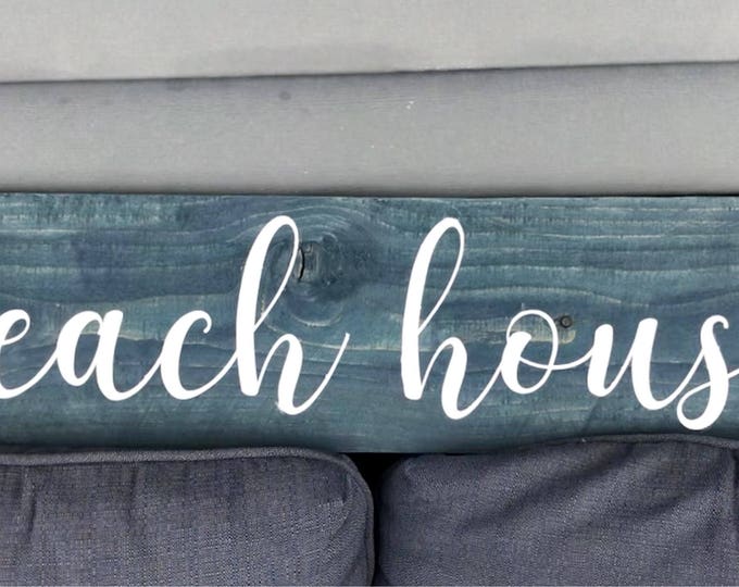 Beach House Sign | Rustic Beach House Sign | Rustic Decor | Home Decor ...