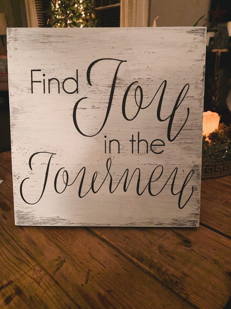 Find Joy in the Journey Sign Small Wooden Sign Farmhouse Decor ...