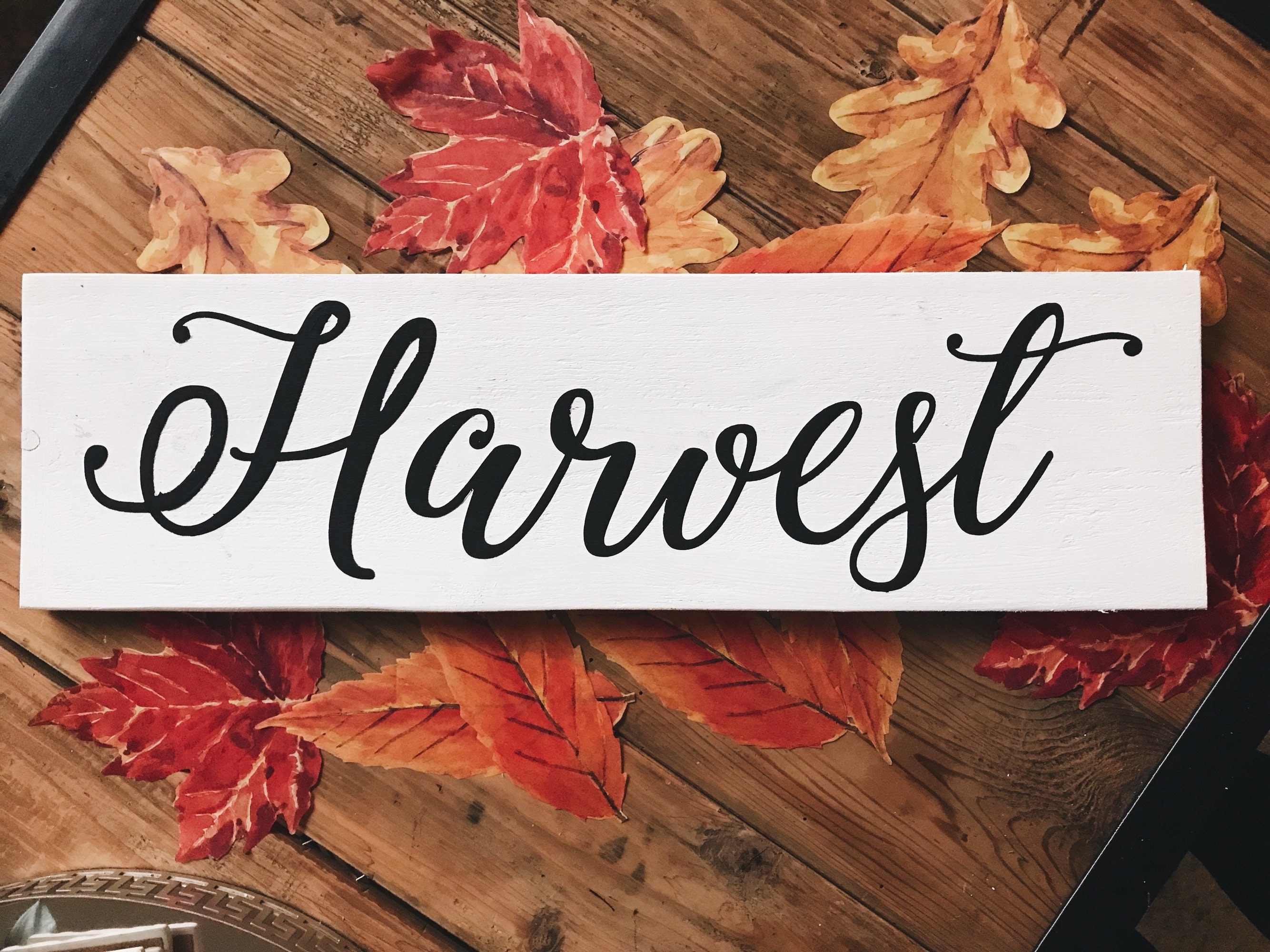 Harvest Wooden Sign Fall Wooden Sign Fall Home Decor | Etsy