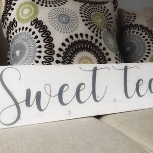 Sweet Tea Sign Kitchen Sign Farmhouse Decor Wooden - Etsy