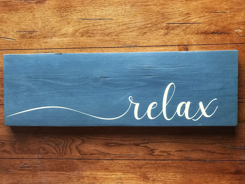 Relax Wooden Sign Rustic Sign Coastal Decor Farmhouse - Etsy