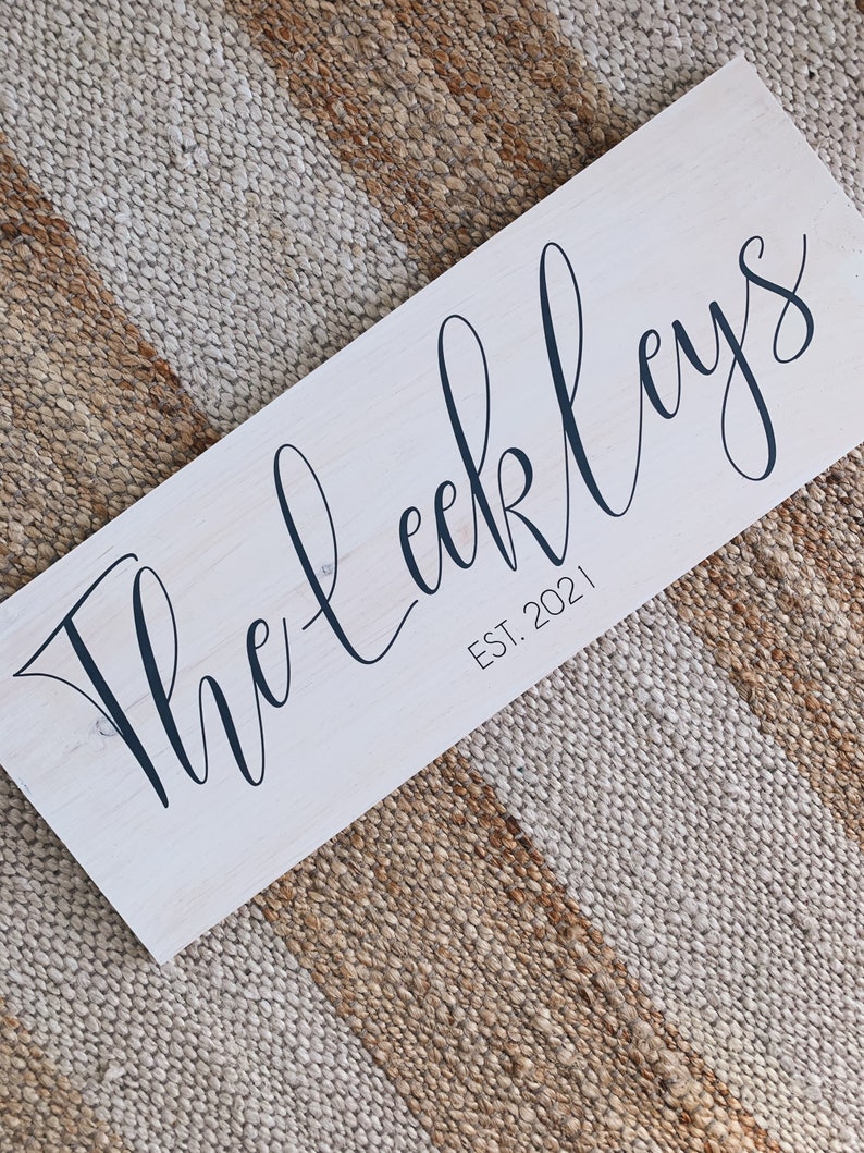 Last Name Sign Wedding Sign Family Name Sign - Etsy