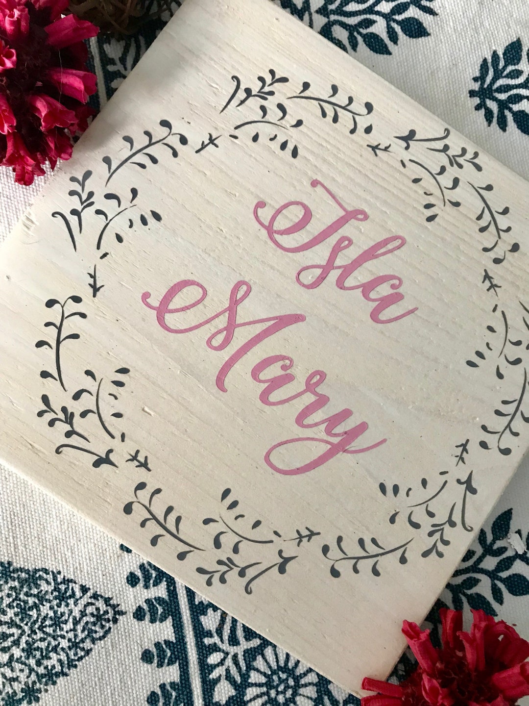 Baby Name Sign Baby Shower Gift Name Sign Baby Girl Gift Baby Boy Gift ...