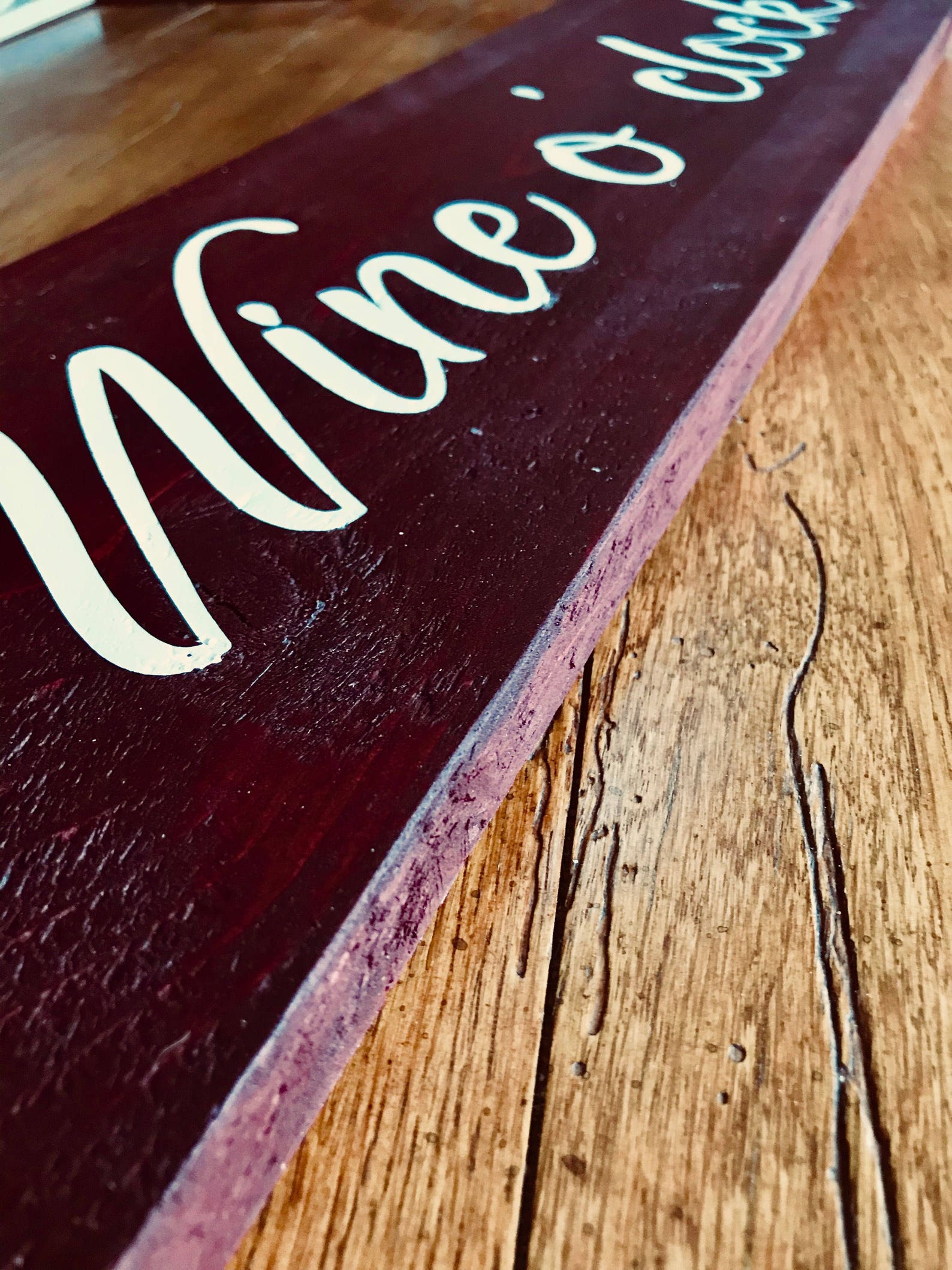 Wine O'clock Sign Wine Sign Wine Bar Sign Wine Time - Etsy