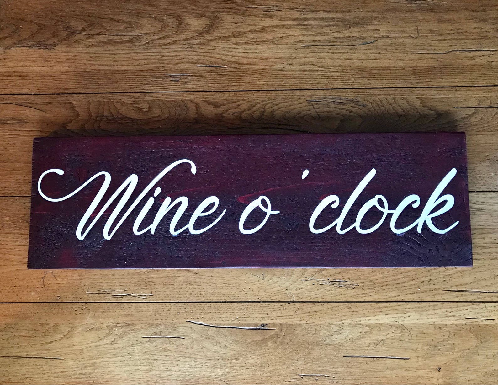 Wine O'clock Sign Wine Sign Wine Bar Sign Wine Time - Etsy