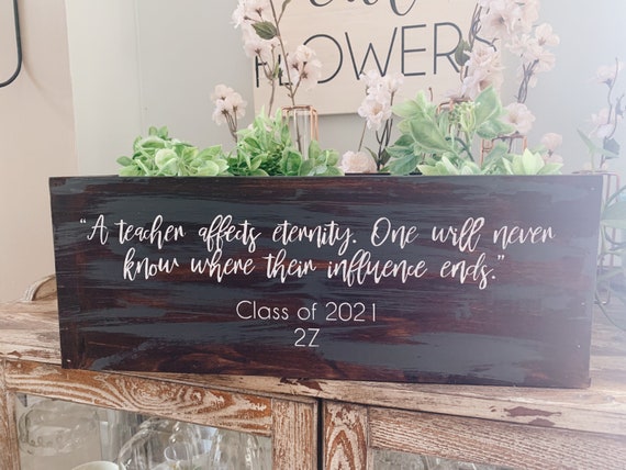 Teacher Appreciation Flower Box Teacher Gift Classroom | Etsy