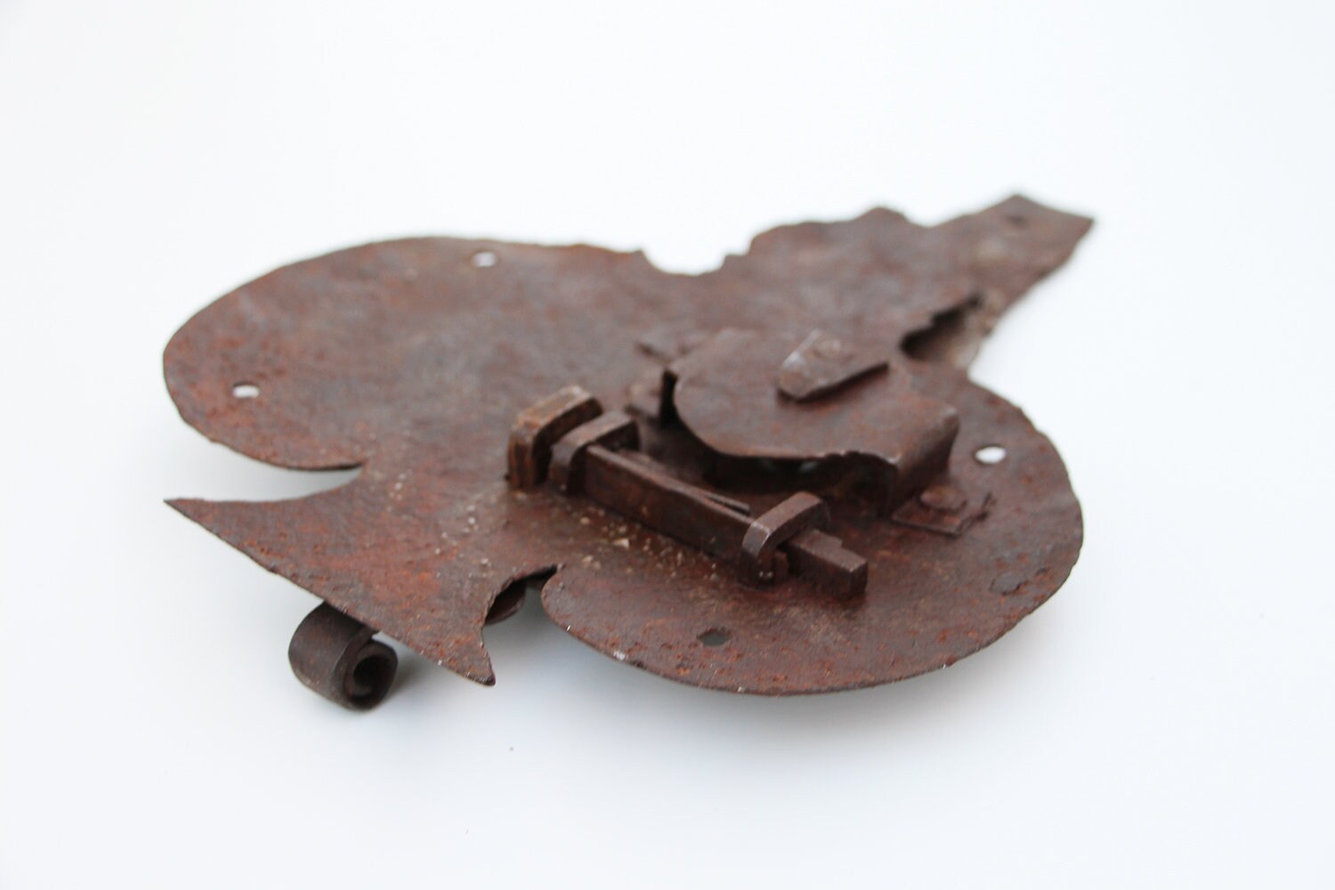 18th Century, Rare Wrought Iron Chest Lock, Baroque, Original Antique ...