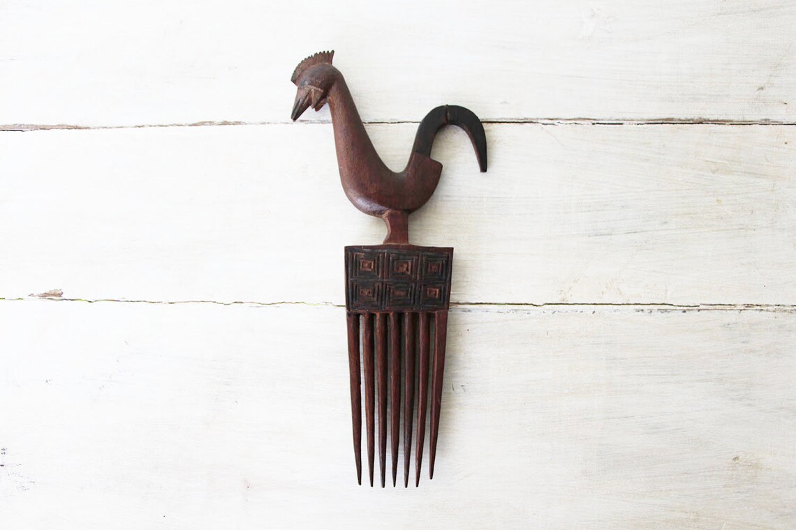 Chokwe Comb Depicting a Rooster Angola. Circa: 1950 - Etsy