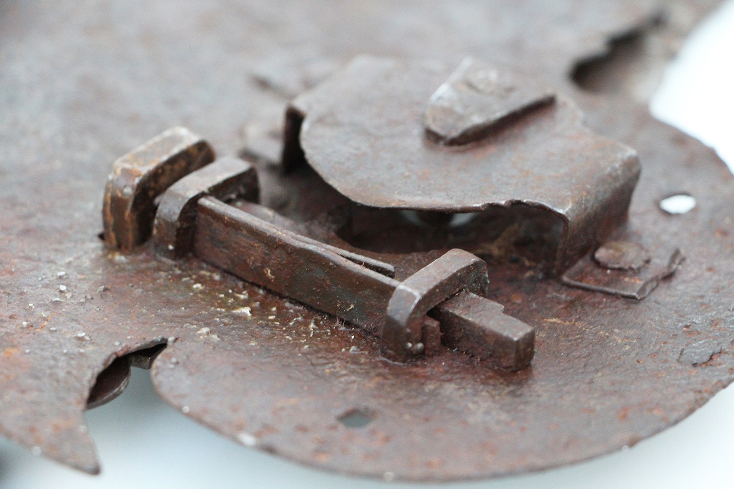 18th Century, Rare Wrought Iron Chest Lock, Baroque, Original Antique ...