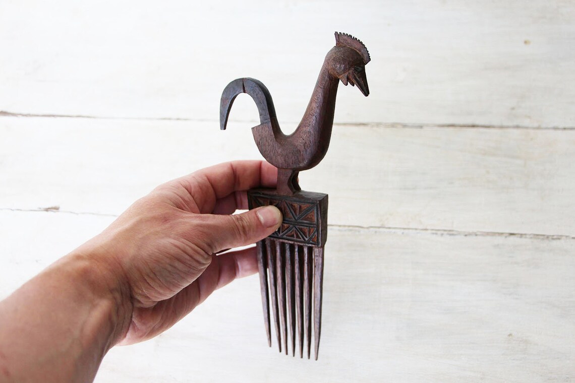Chokwe Comb Depicting a Rooster Angola. Circa: 1950 - Etsy