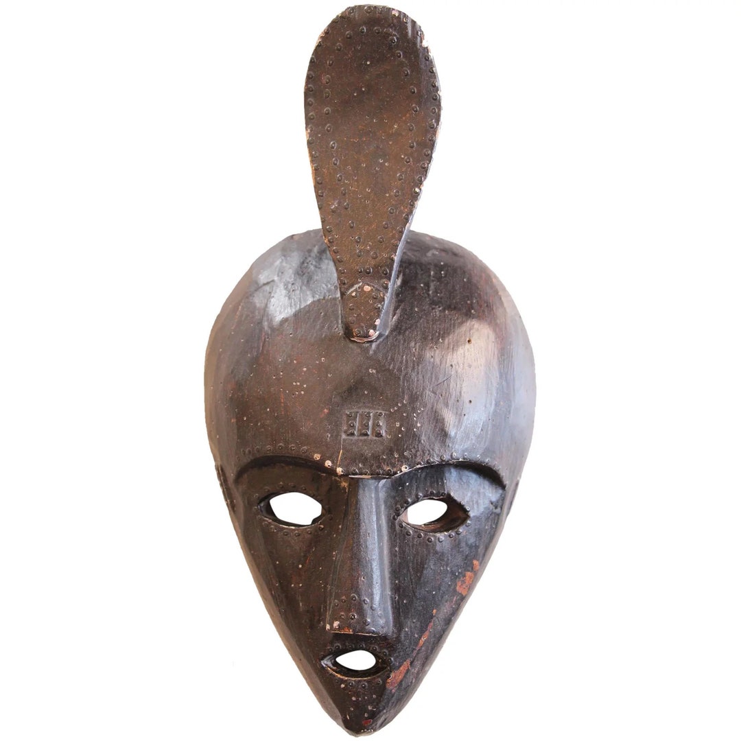 Chokwe Female African Mask, Wood Carving, Early 20th Century - Etsy