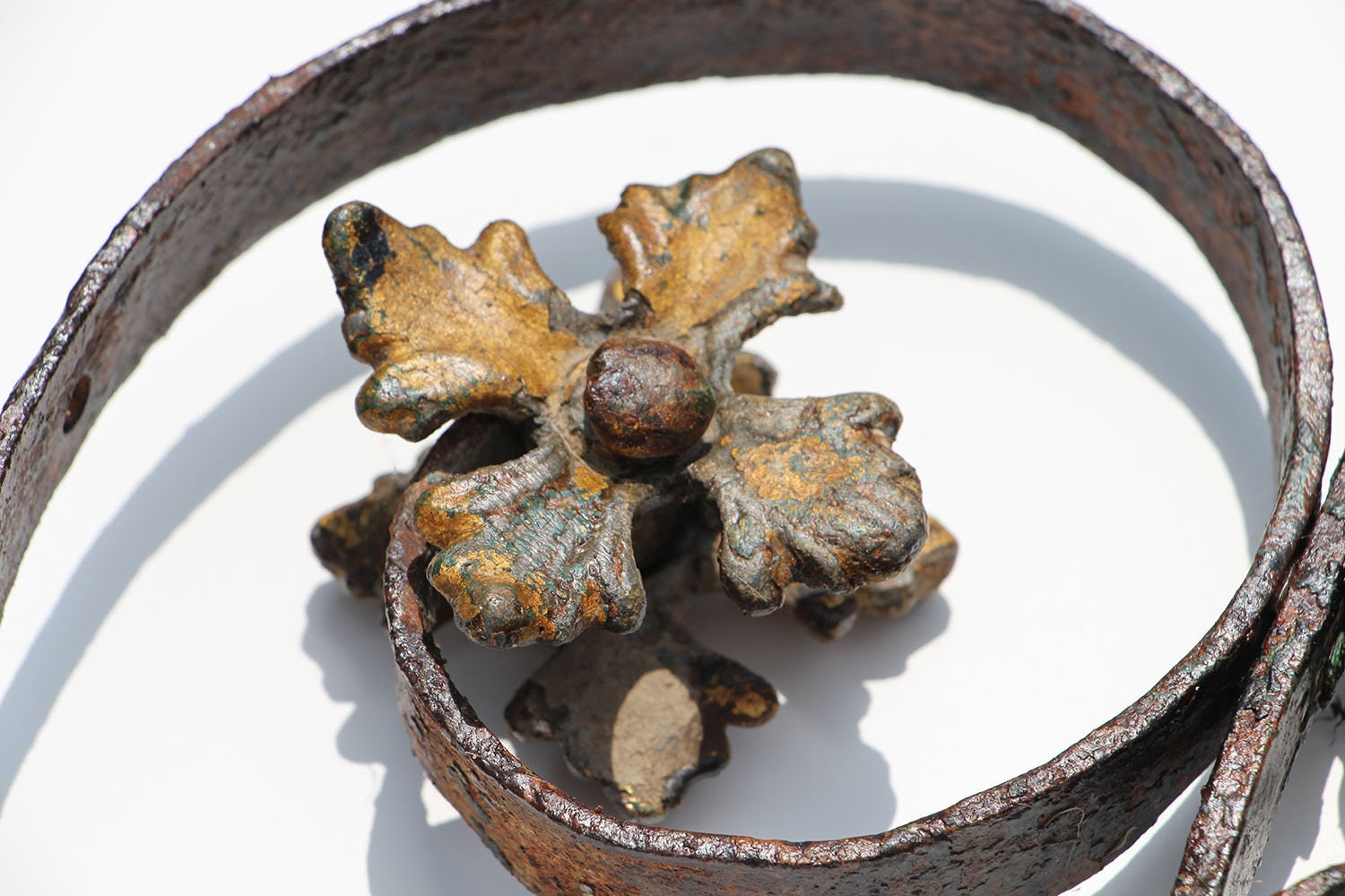 Corazón barroco ornamento de hierro fundido hecho a mano con - Etsy España