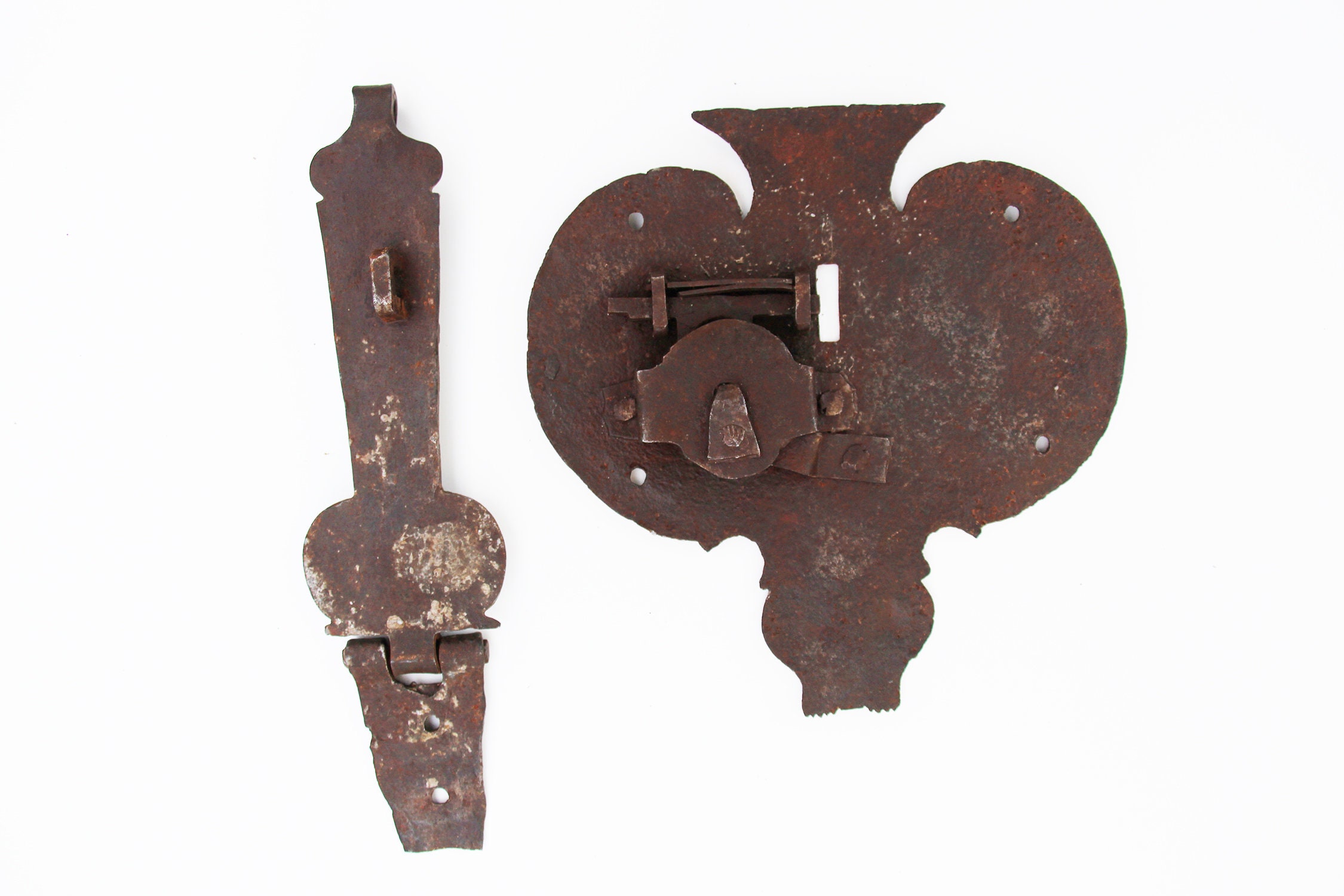 18th Century Rare Wrought Iron Chest Lock Baroque Original - Etsy